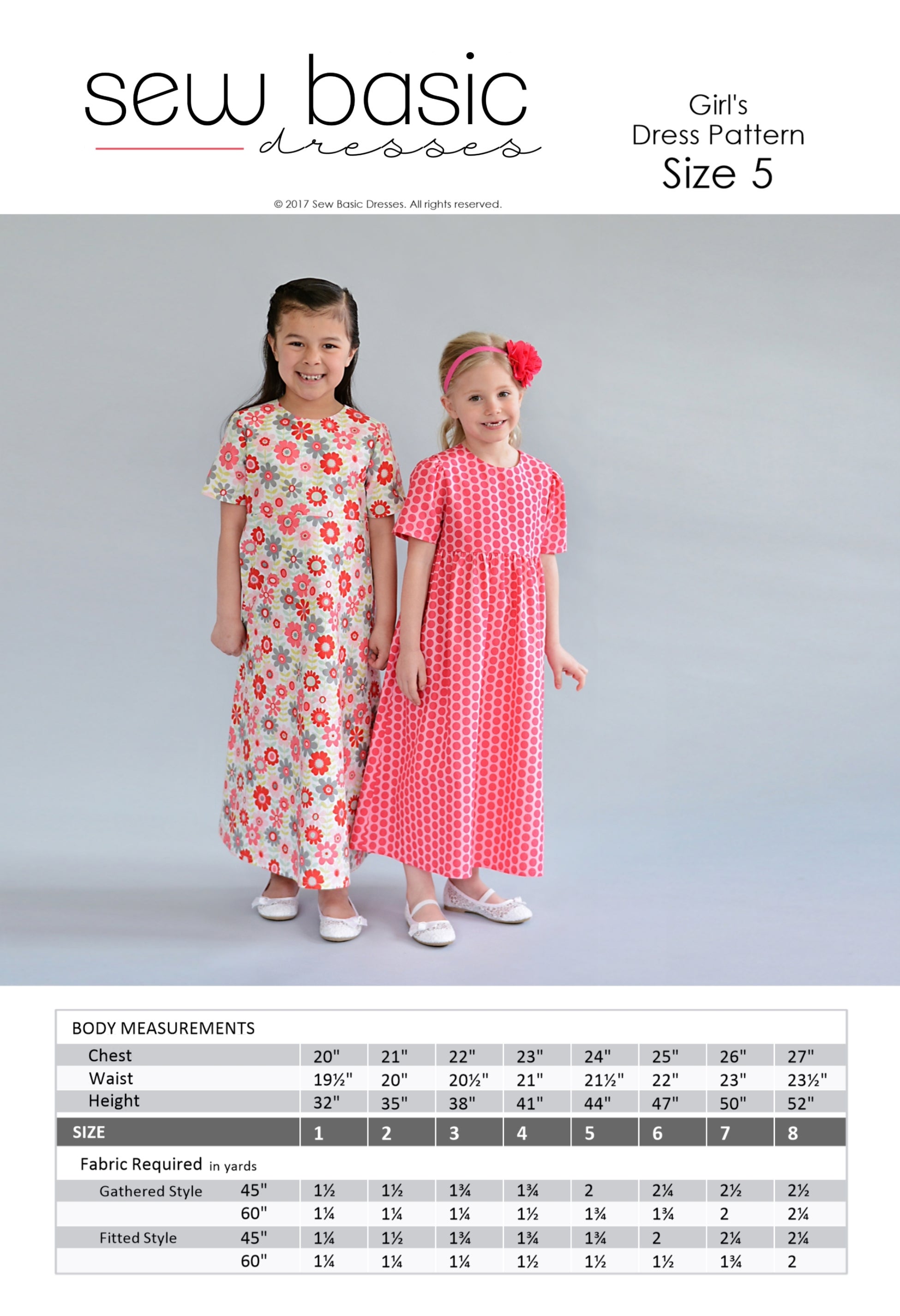 Sew Basic Girls' Basic Dress Pattern | Sew Basic Dresses Sew Basic Girls' Basic Dress Pattern | Sew Basic Dresses